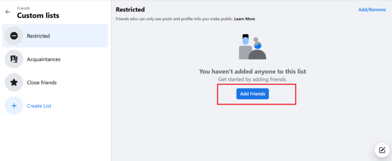 How to Create a Restricted List on Facebook - MambaPost