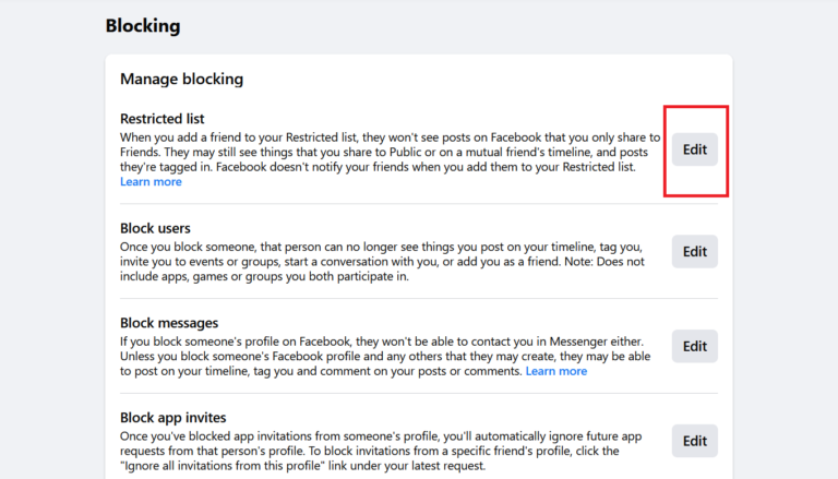 How to Create a Restricted List on Facebook - MambaPost